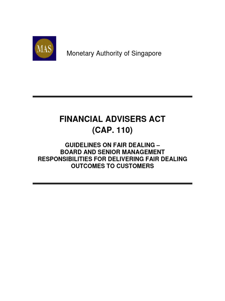 Fair Dealing Guidelines for Financial Institutions | PDF | Market ...
