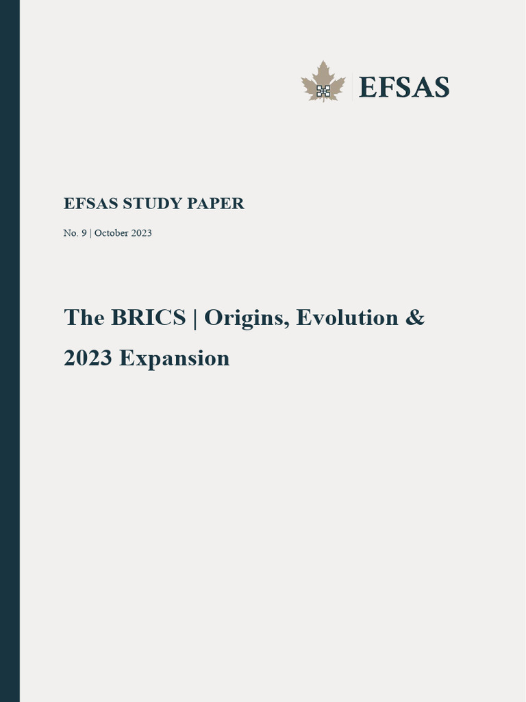 The_BRICS_Origins_Evolution_and_2023_Exp | PDF | Bric | Renminbi