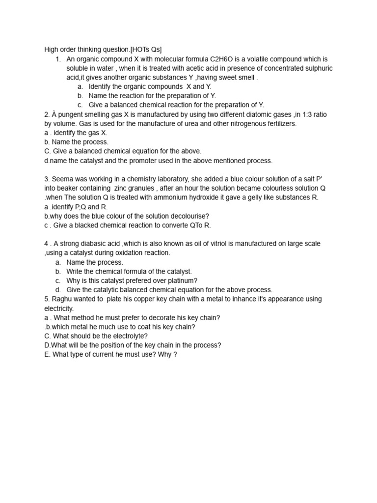 Revision 4 - Hots Question | PDF