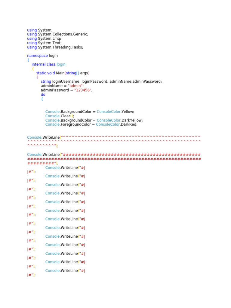 Log-IN-Syntax | PDF | Computer Programming | Software Engineering