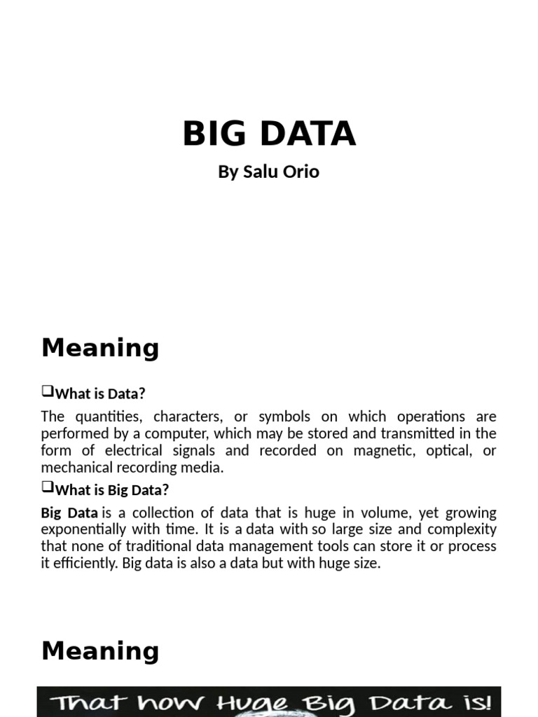 Unit 6 | PDF | Big Data | Data