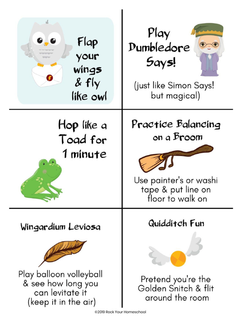 Harry+Potter-Inspired+Brain+Breaks+(1) | PDF