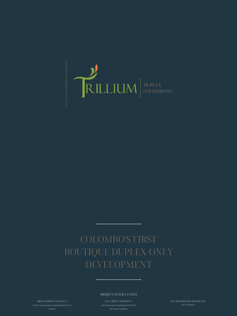 Brochure - Trillium Duplex Residencies Colombo 05 | PDF | Bathroom ...