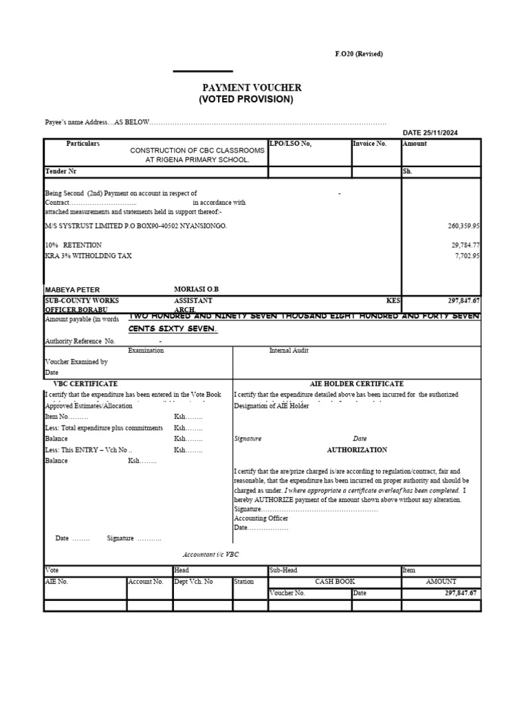 Rigena Second Payment. | PDF | Payments | Taxes