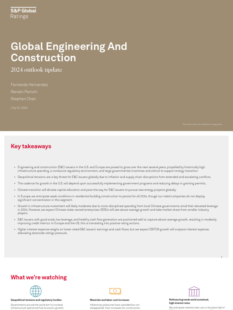 2024 Global Engineering & Construction Outlook | PDF | Infrastructure ...