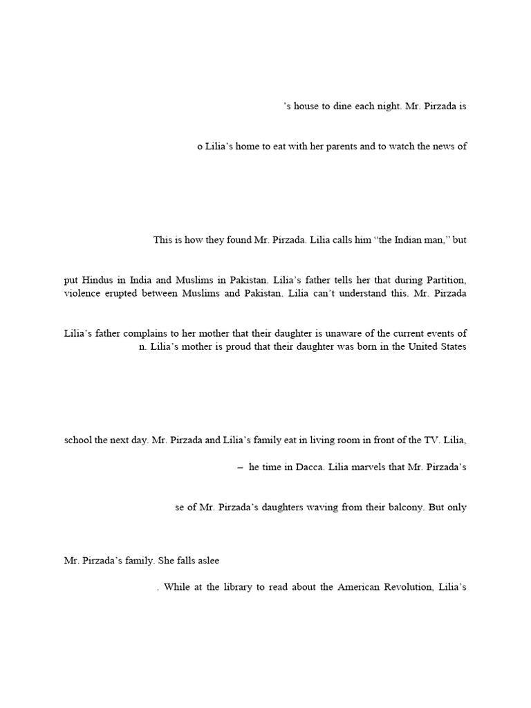 Interpreter of Maladies Summary and Analysis of When Mr. Pirzada Came ...