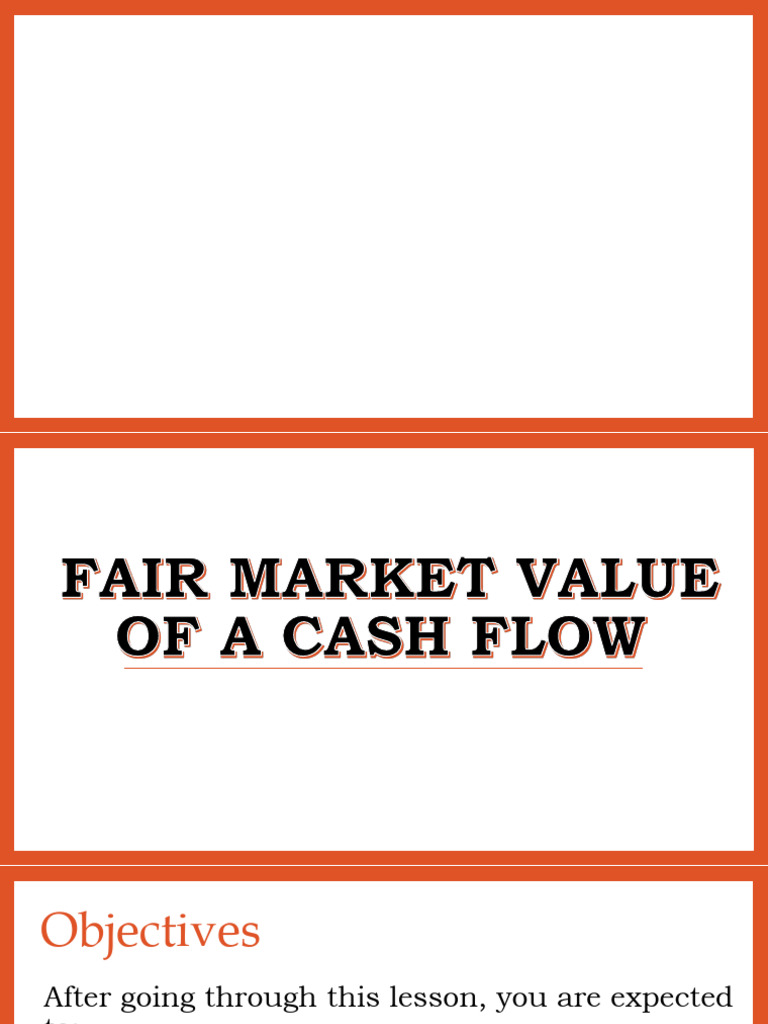 Fair Market Value of A Cash Flow - 055202 | PDF | Mathematical Finance ...