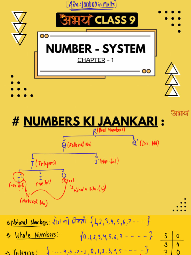 674d6525cf1eb 9th Number System L1 | PDF