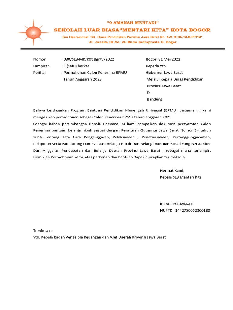 J Pps Pengajuan Bpmu 2023 (1) | PDF