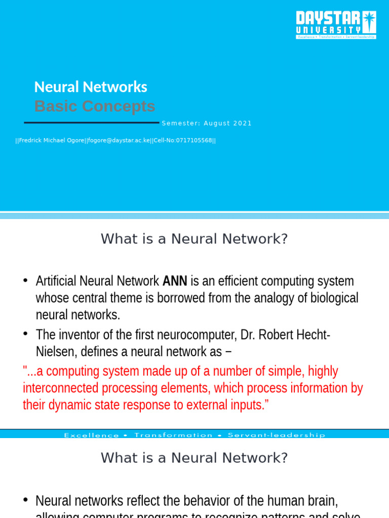 Updated Neural Networks (1) | PDF | Artificial Neural Network | Neuron
