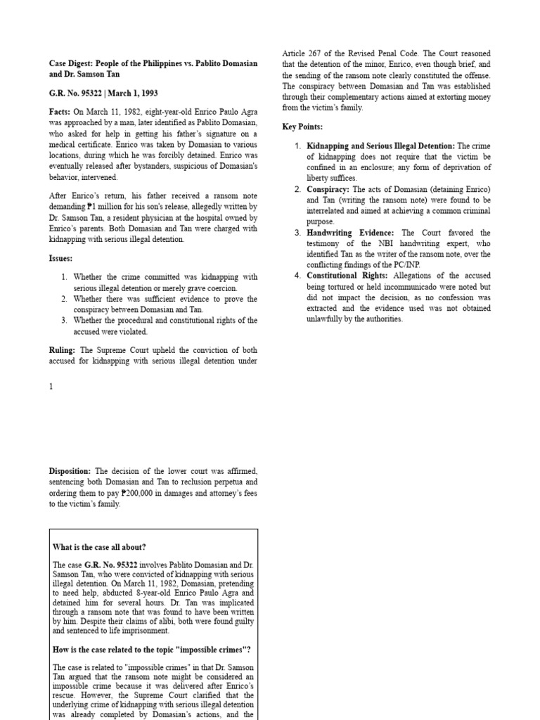 JDN 103 - CASE NOTES 9 | PDF | Crimes | Crime & Violence