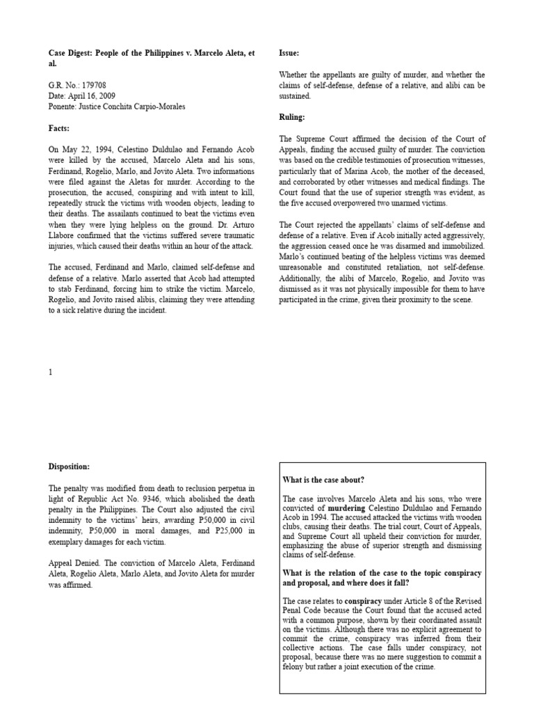 JDN 103 - CASE NOTES 10 | PDF | Witness | Murder