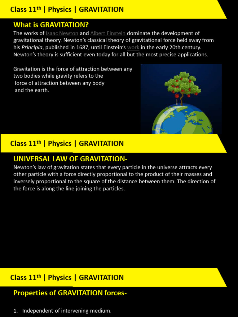 Unit 6 Gravitation | PDF | Gravity | Orbit