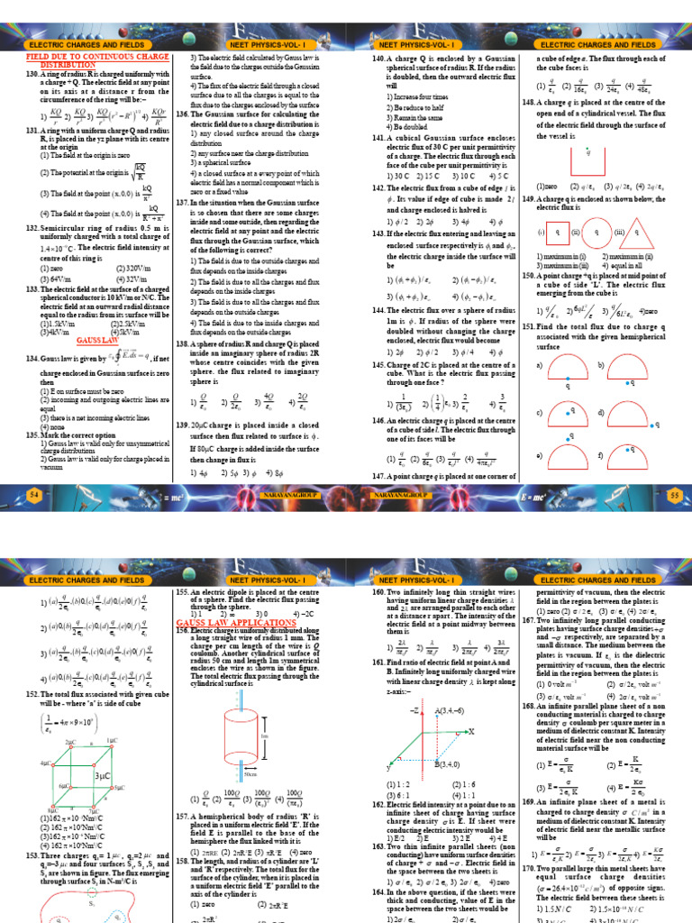 phy3 | PDF | Sphere | Electric Field