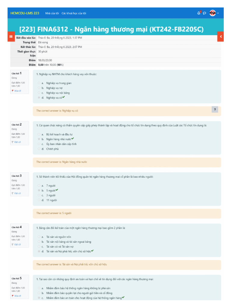 NHTM - Trac Nghiem C1 | PDF