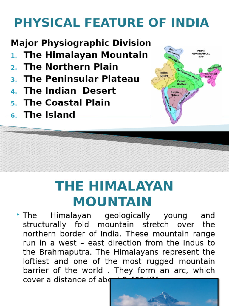 Physical Features of India | PDF | Himalayas | Desert