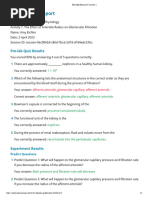 PhysioEx Exercise 9 Activity 1 | PDF | Kidney | Animal Anatomy