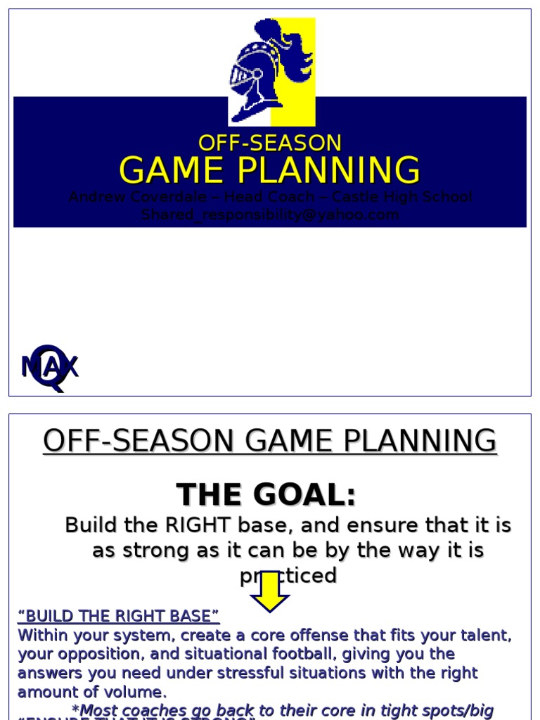 Off-Season Basketball Game Planning | PDF