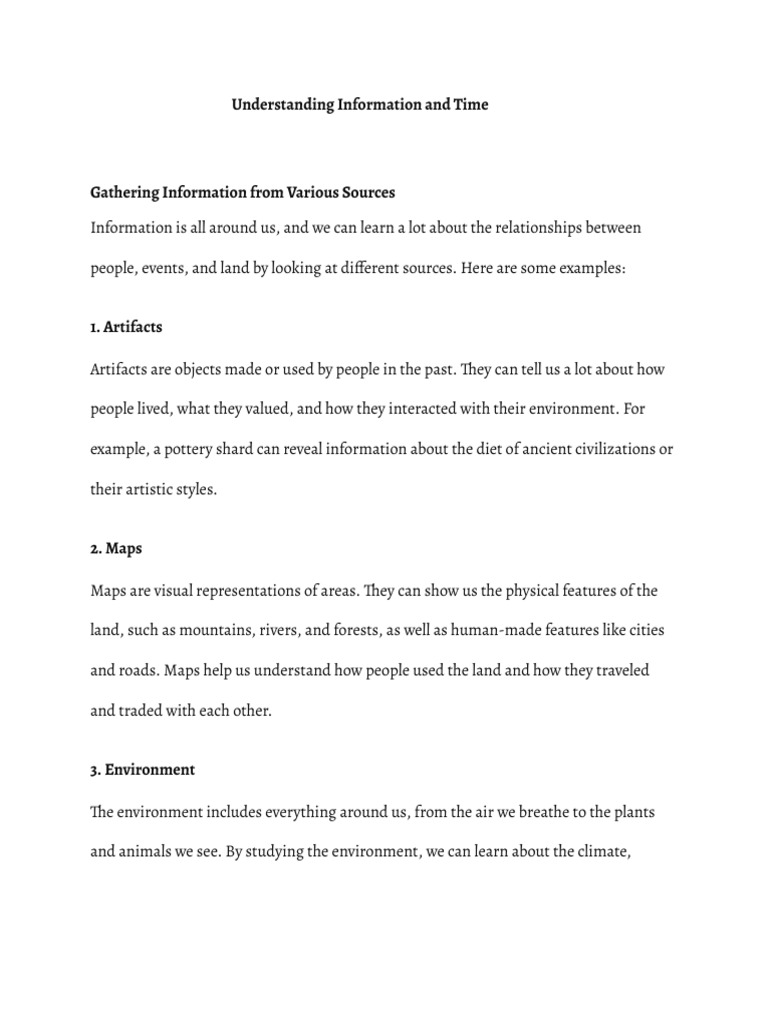 1.Understanding Information and time | PDF | Common Era | Time