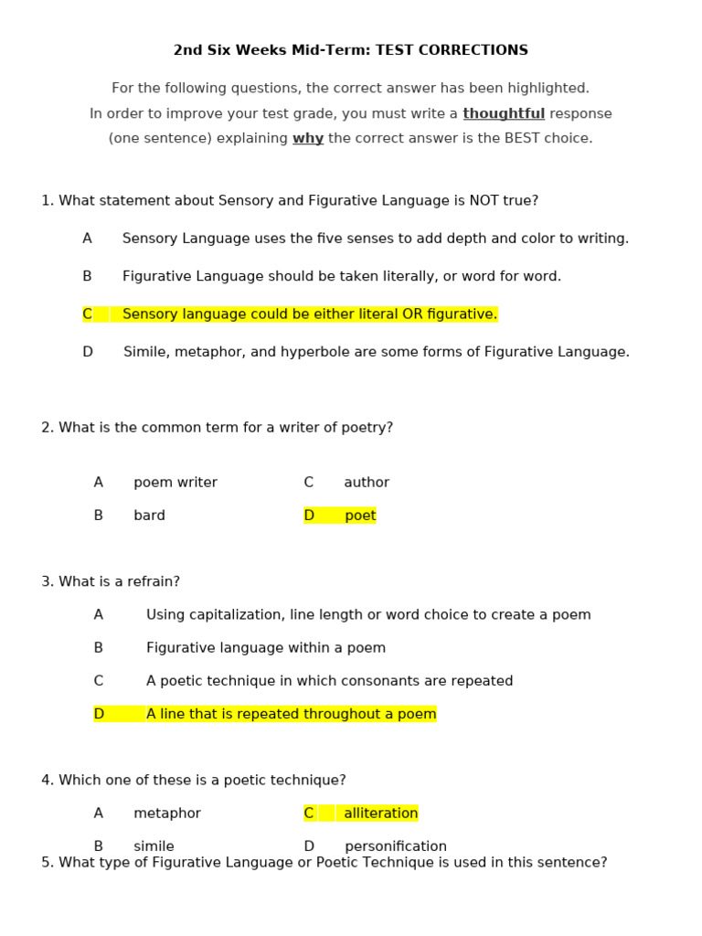 Mid Term 2014 15 Make Up Assignment | PDF | Poetry | Rhyme
