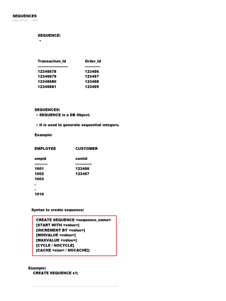 Oracle 4pm Sql Db Objects Pdf Information Retrieval Computer Programming 