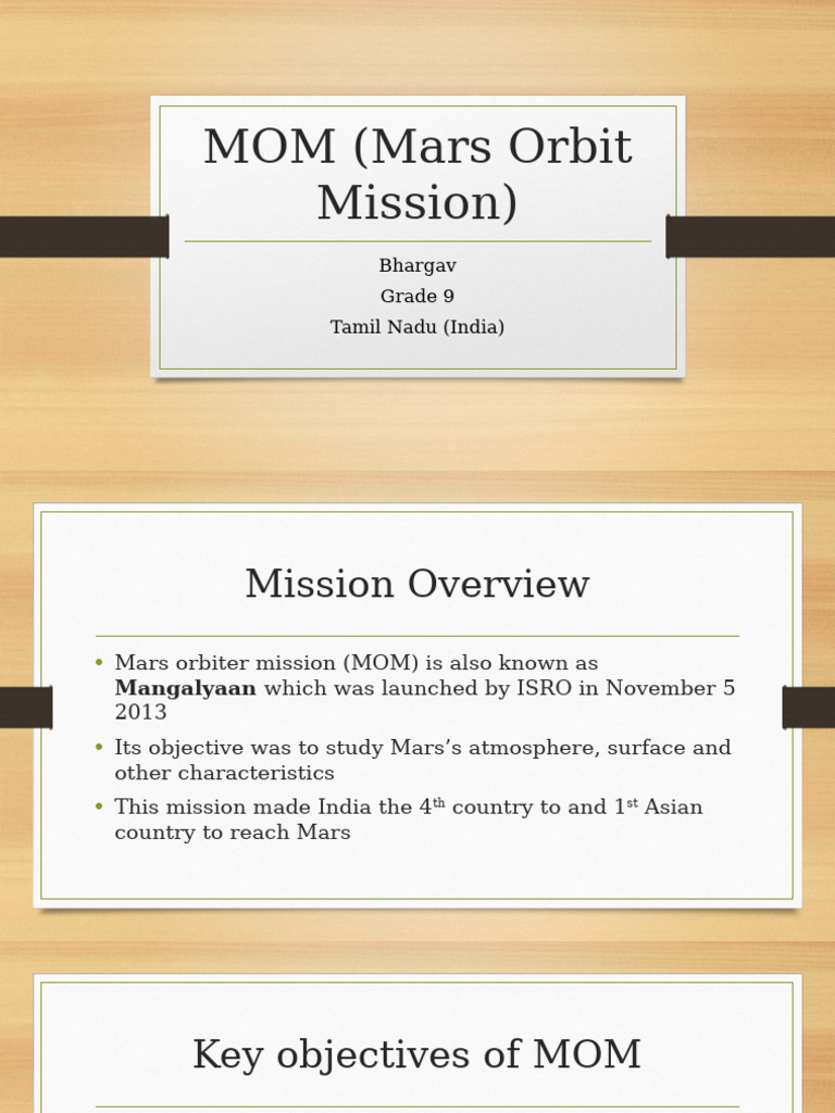 MOM (Mars Orbit Mission) | PDF | Mars | Planets