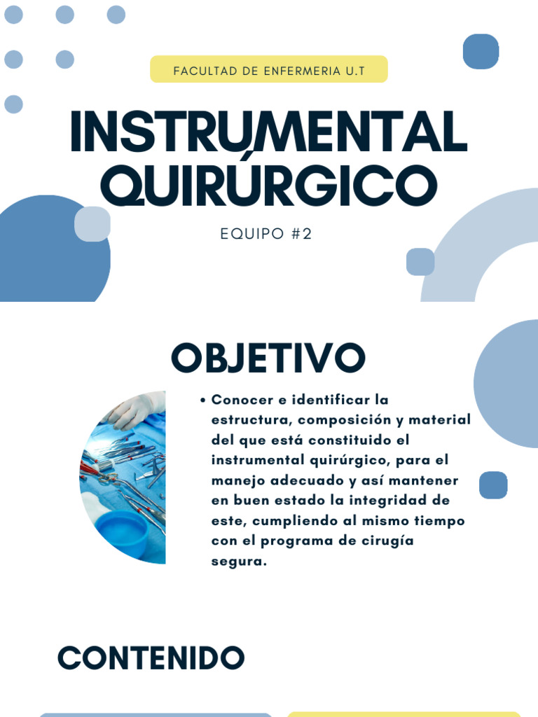 Clasificación y Manejo del Instrumental Quirúrgico | PDF | Handedness ...
