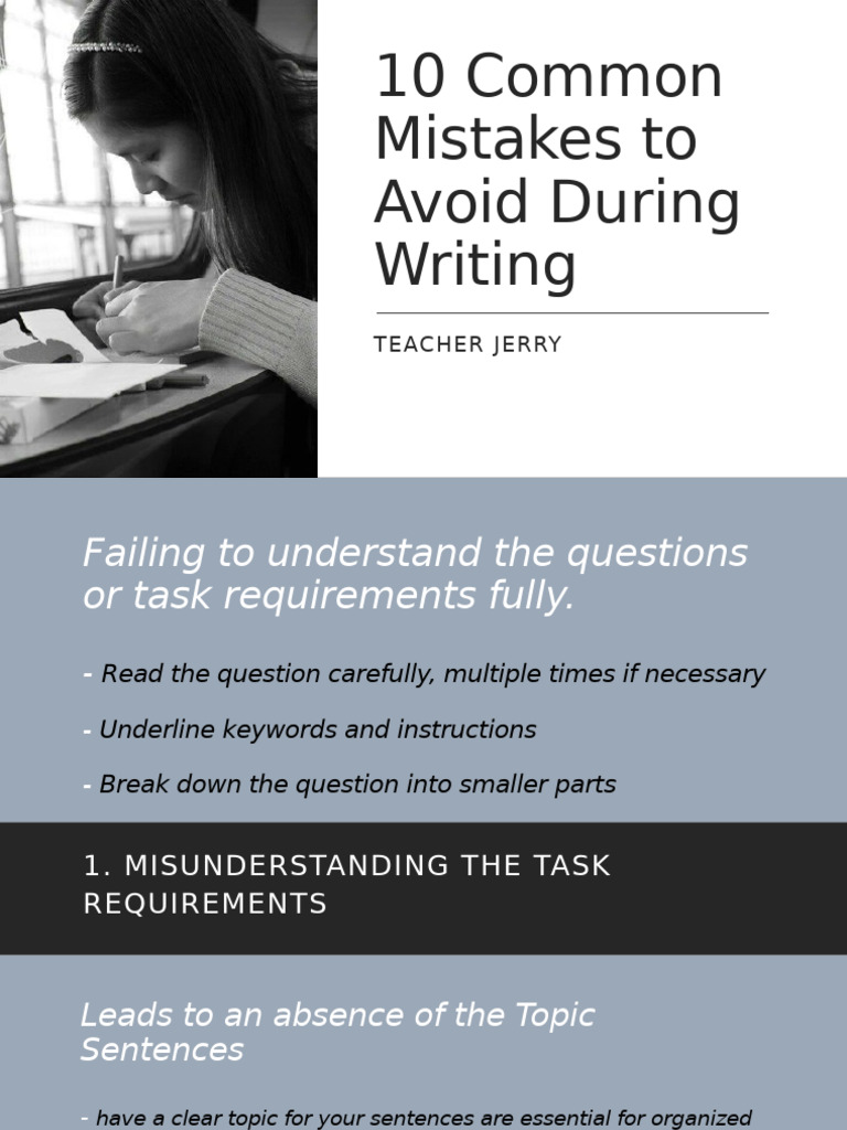 10 Common Mistakes To Avoid During Writing | PDF | Essays | Cognition