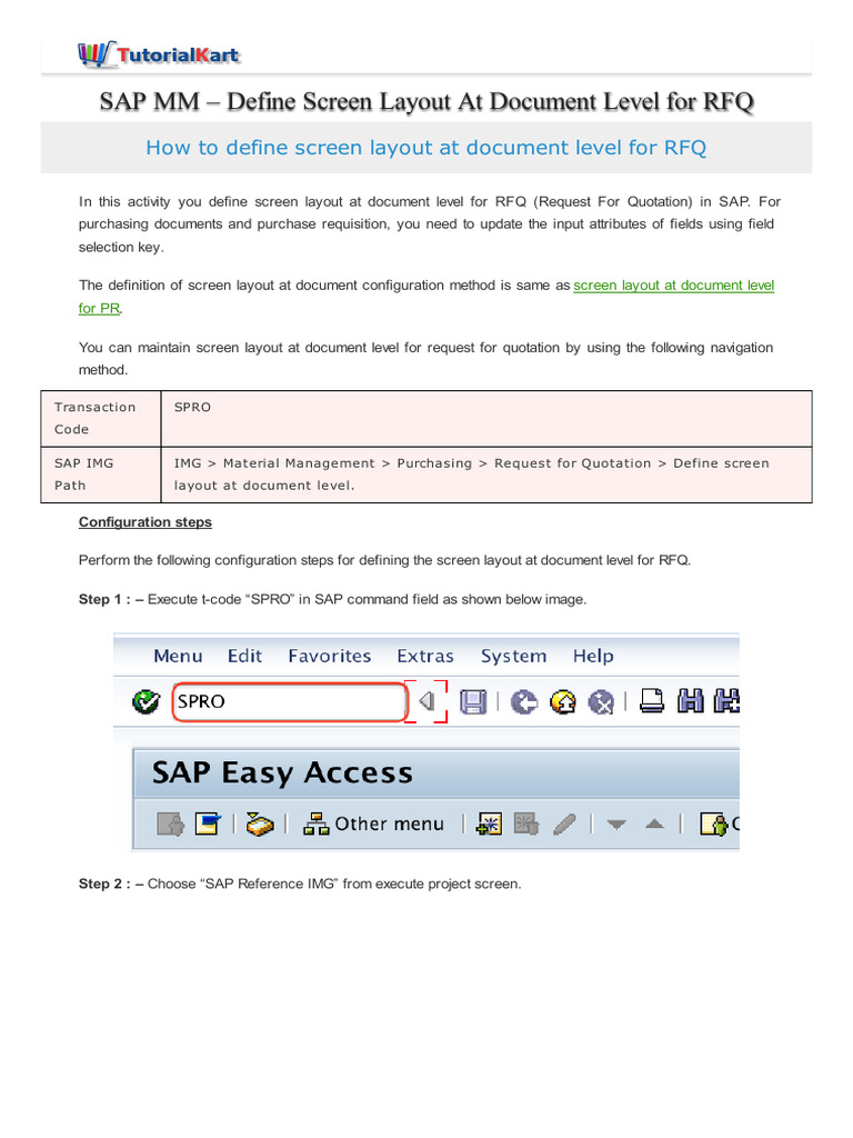 screen-layout-at-document-level-for-rfq | PDF | Computing