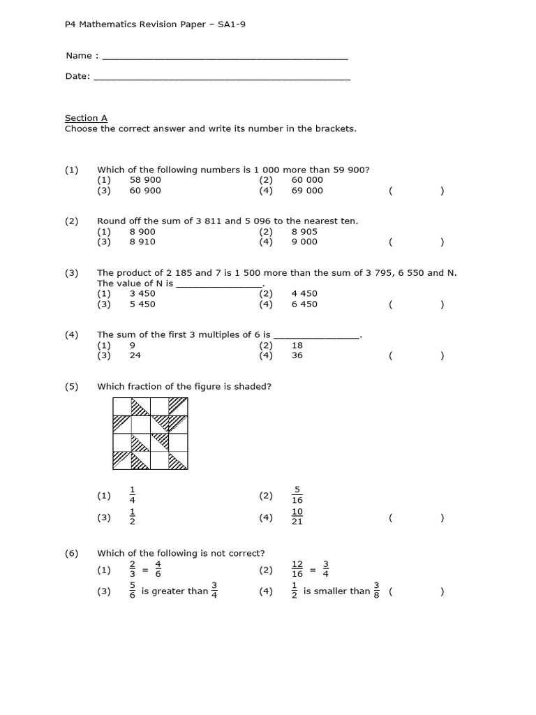 P4M-SA1-9 | PDF | Perpendicular | Mathematics