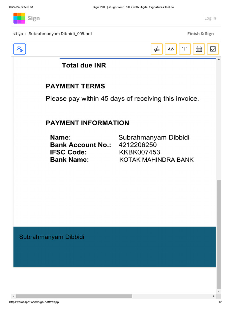 Sign PDF - ESign Your PDFs With Digital Signatures Online | PDF