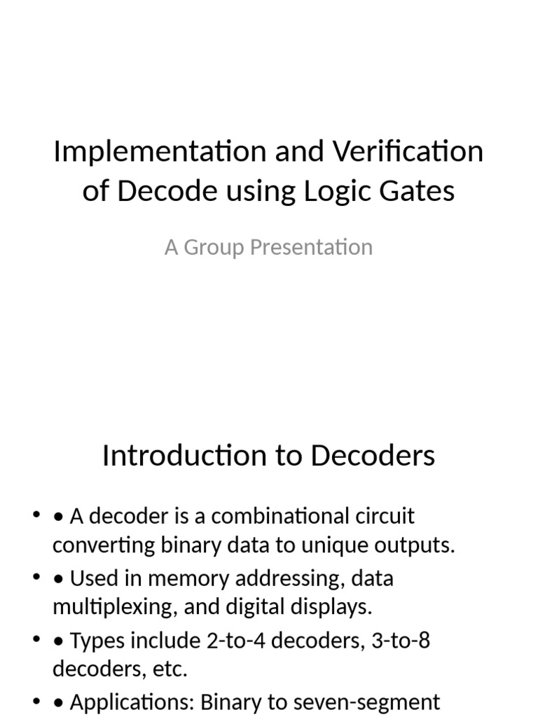 Decoder_Presentation | PDF