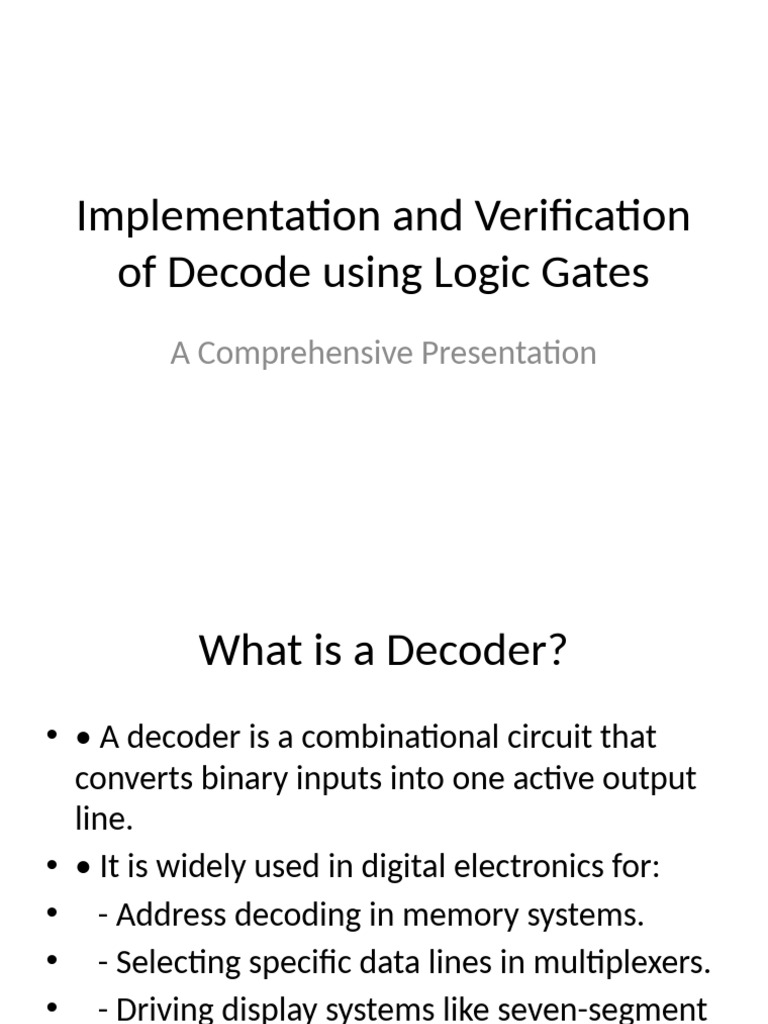 Decoder_Presentation_Updated | PDF