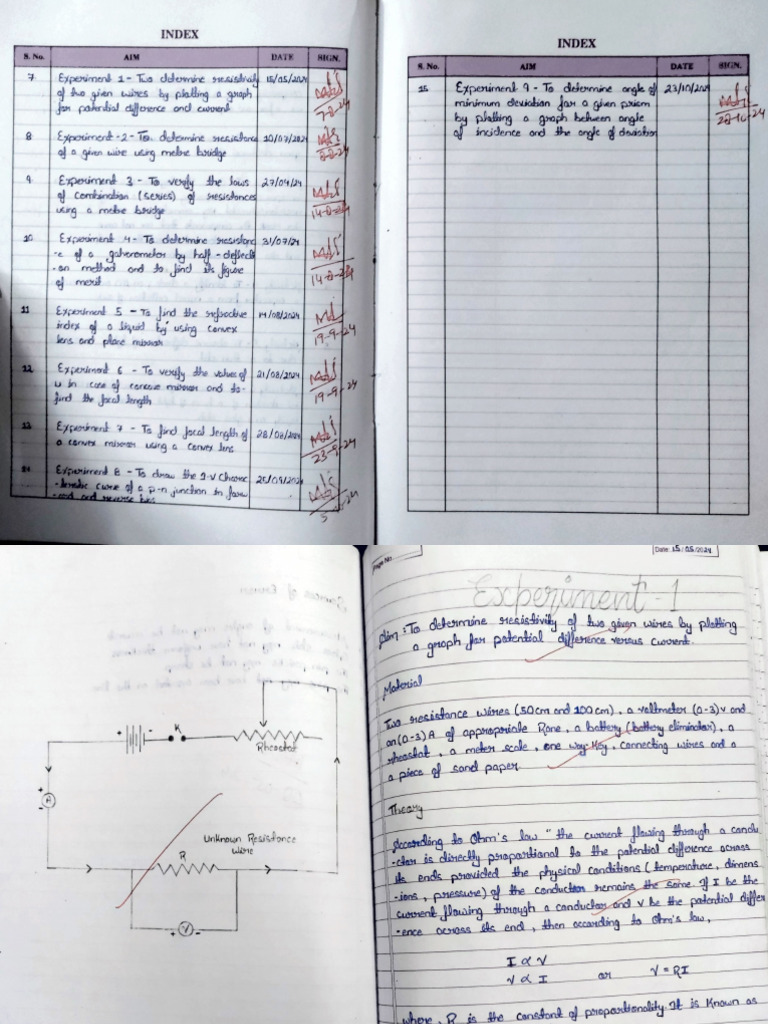 Physics Experiments | PDF