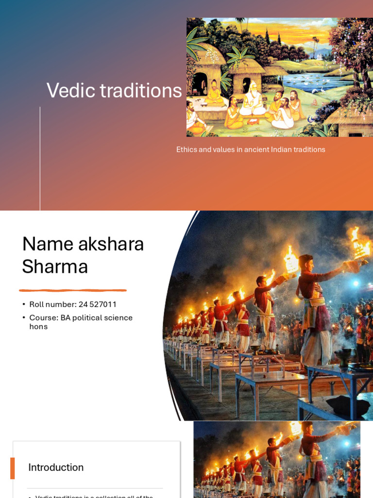 Vedic Traditions: Ethics & Values | PDF | Vedas | Brahman