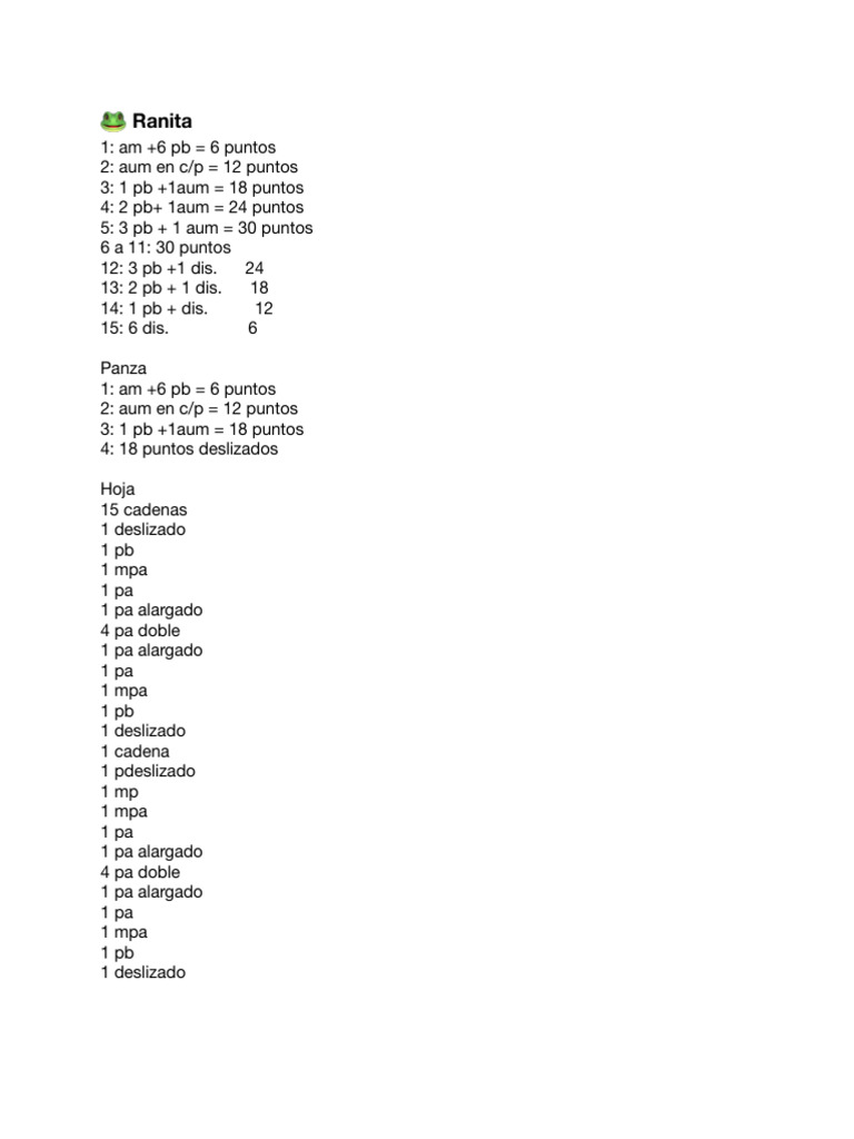 Ranita | PDF