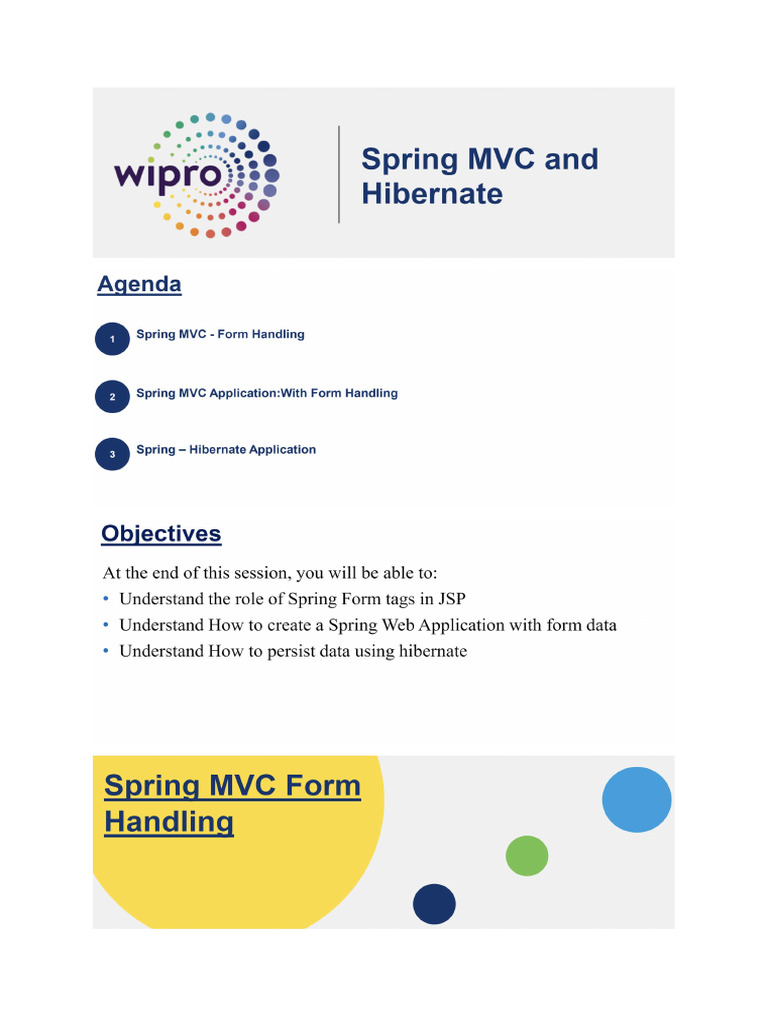 Spring MVC With Hibernate | PDF