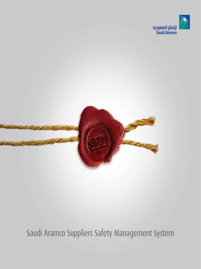Saudi Aramco Suppliers Safety Management System Ssms | PDF