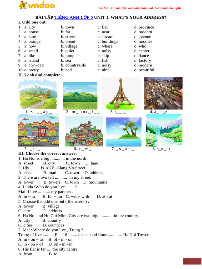 (B 2) Bai-Tap-Tieng-Anh-Lop-5-Chuong-Trinh-Moi-Theo-Tung-Unit | PDF | Ho Chi Minh City | Vietnam