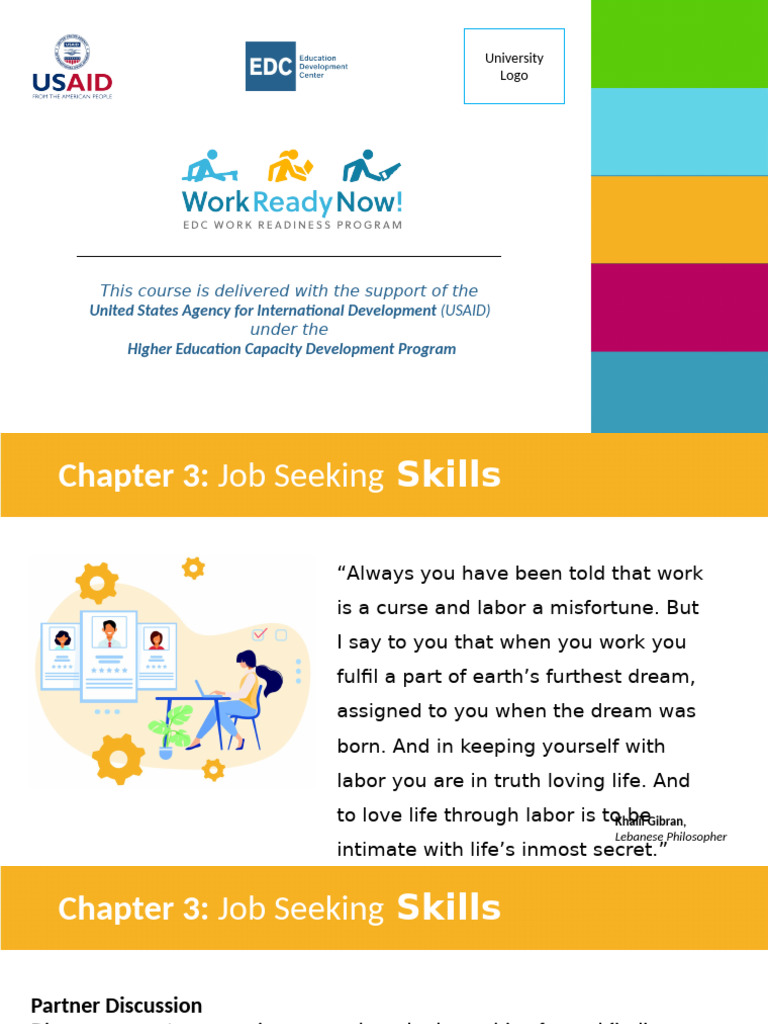 Job Seeking Skills CH 3 CS 1 | PDF