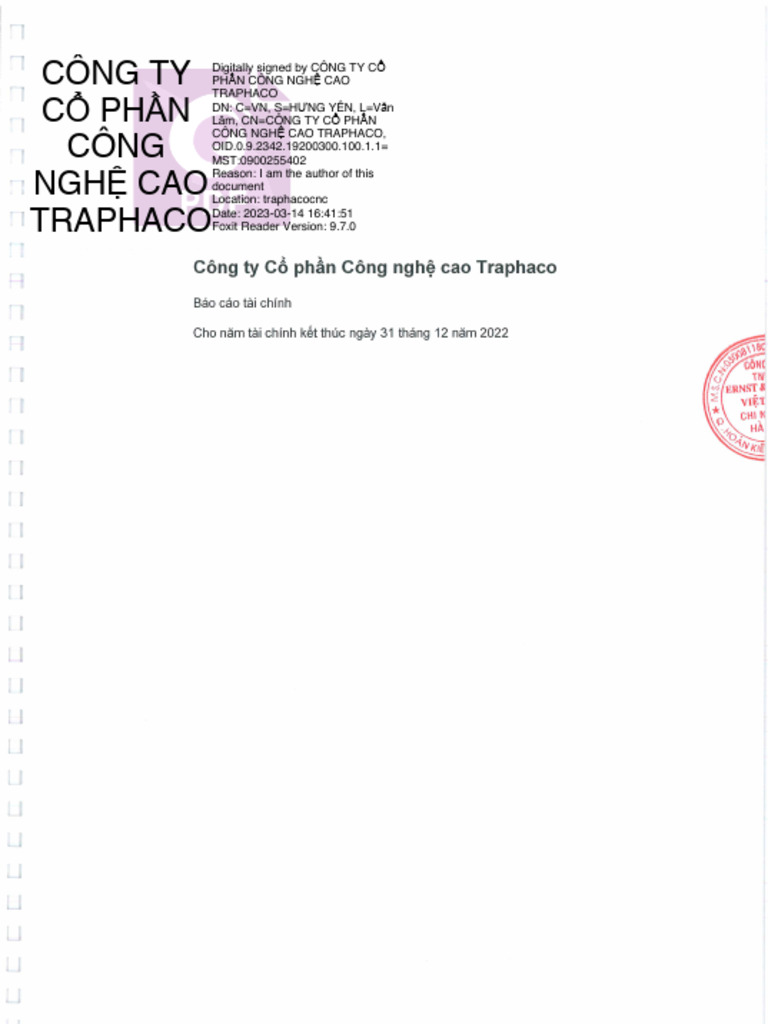 BCTC TRAPHACO 2022 | PDF