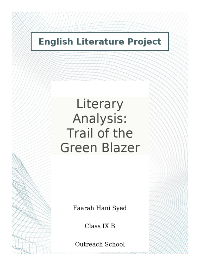 English Literature Project | PDF | Printing | Publishing