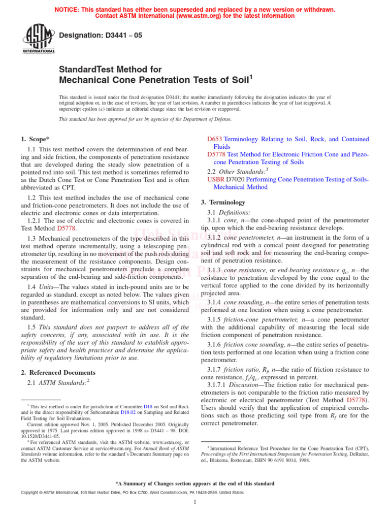 ASTM-D3441-05 | PDF | Applied And Interdisciplinary Physics | Mechanical Engineering