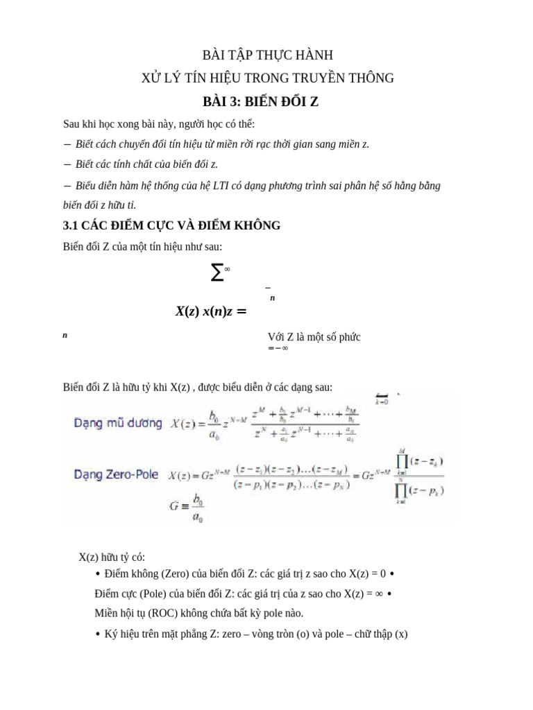 Xu ly tin hieu trong truyen thong_bai Lab3 | PDF
