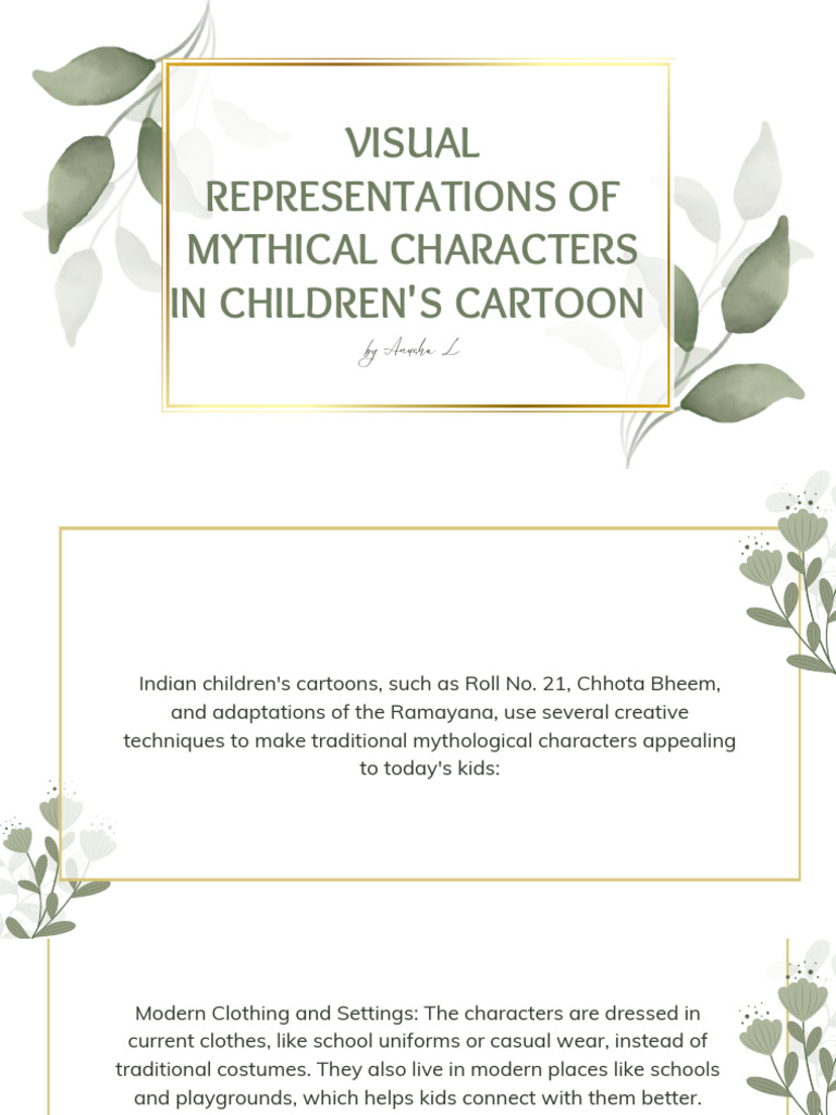 Visual Representations of Mythical Characters in Children's Cartoon PDF ...