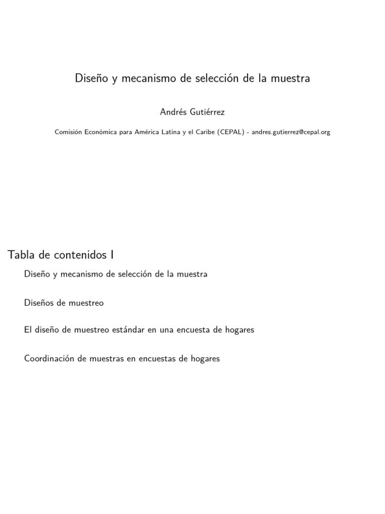 D2S1 Selección de Muestras Estratificadas y en Varias Etapas | PDF | Muestreo (Estadísticas ...