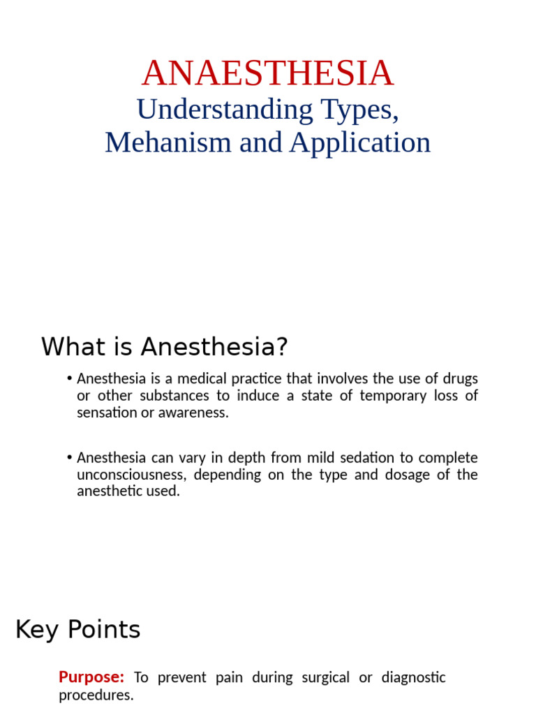 anaesthesia | PDF | Anesthesia | Pain