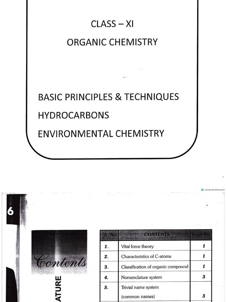 Organic Chemistry XI | PDF