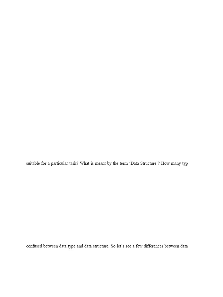 Unit 1 FDS | PDF | Data Type | Time Complexity