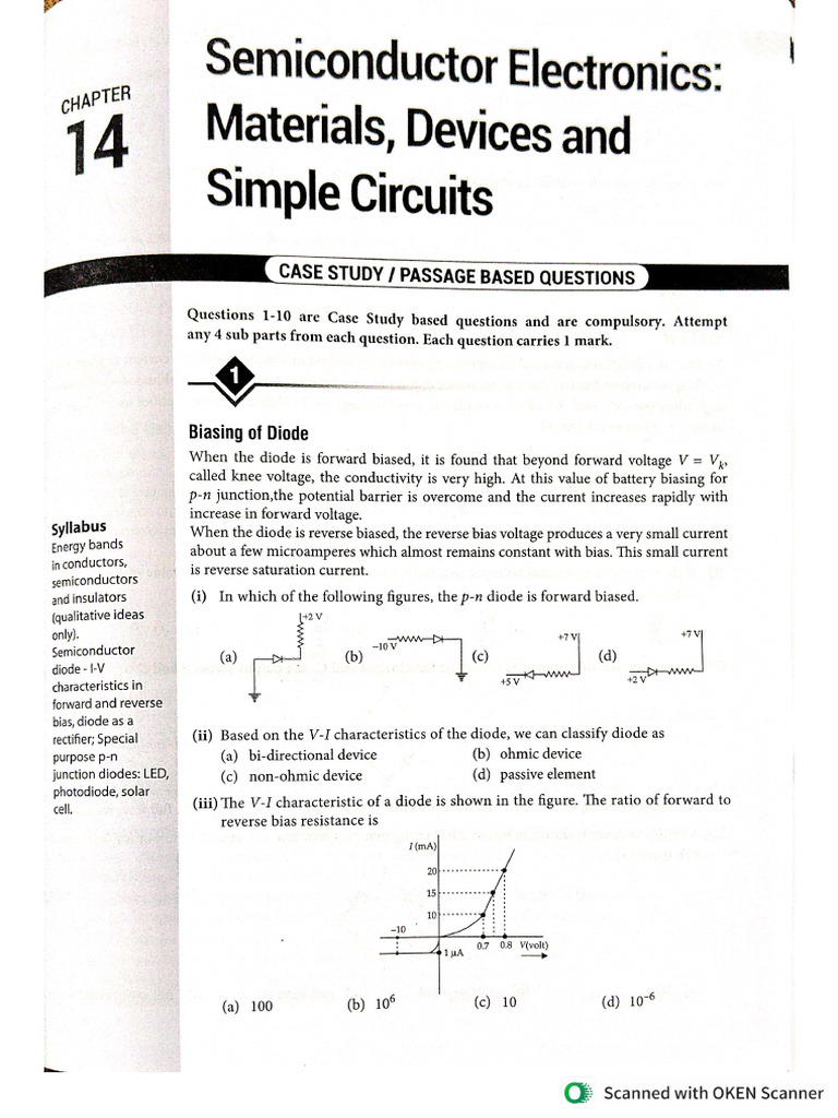 Semiconductor - Case Based Questions | PDF